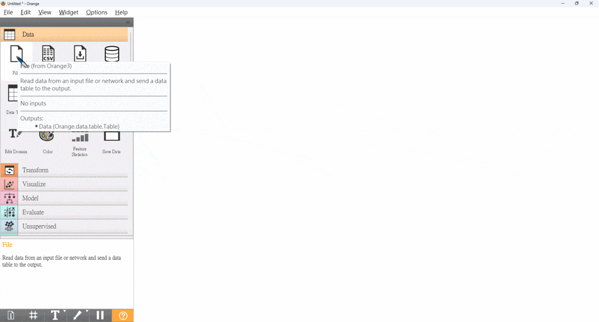 Orange Data Mining 簡介