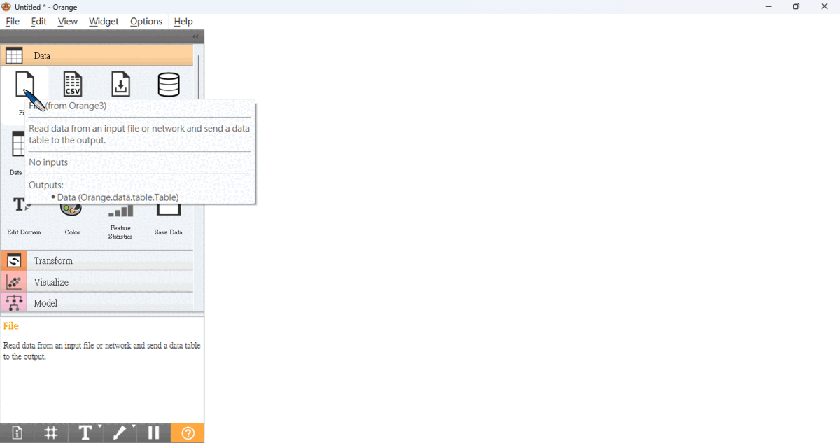 Orange Data Mining 簡介