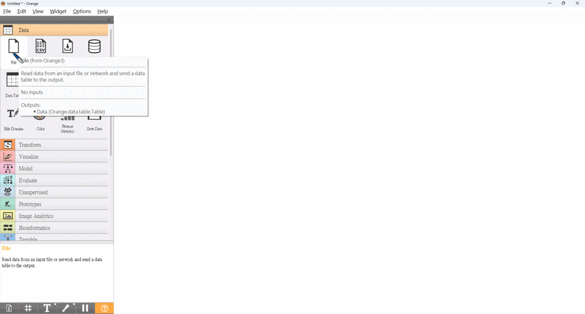 Orange Data Mining 簡介